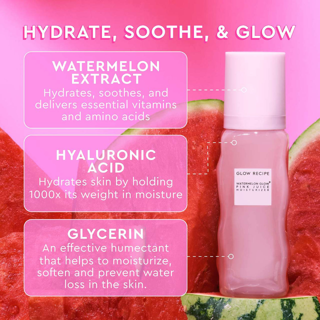 Glow Recipe Watermelon Pink Juice Oil-Free Refillable Moisturizer NIB | LAB
